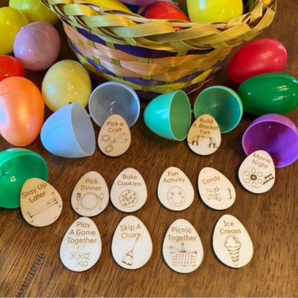 Holiday | Easter Egg Tokensset Of 12 Candy Alternative Egg Filler Kids ...